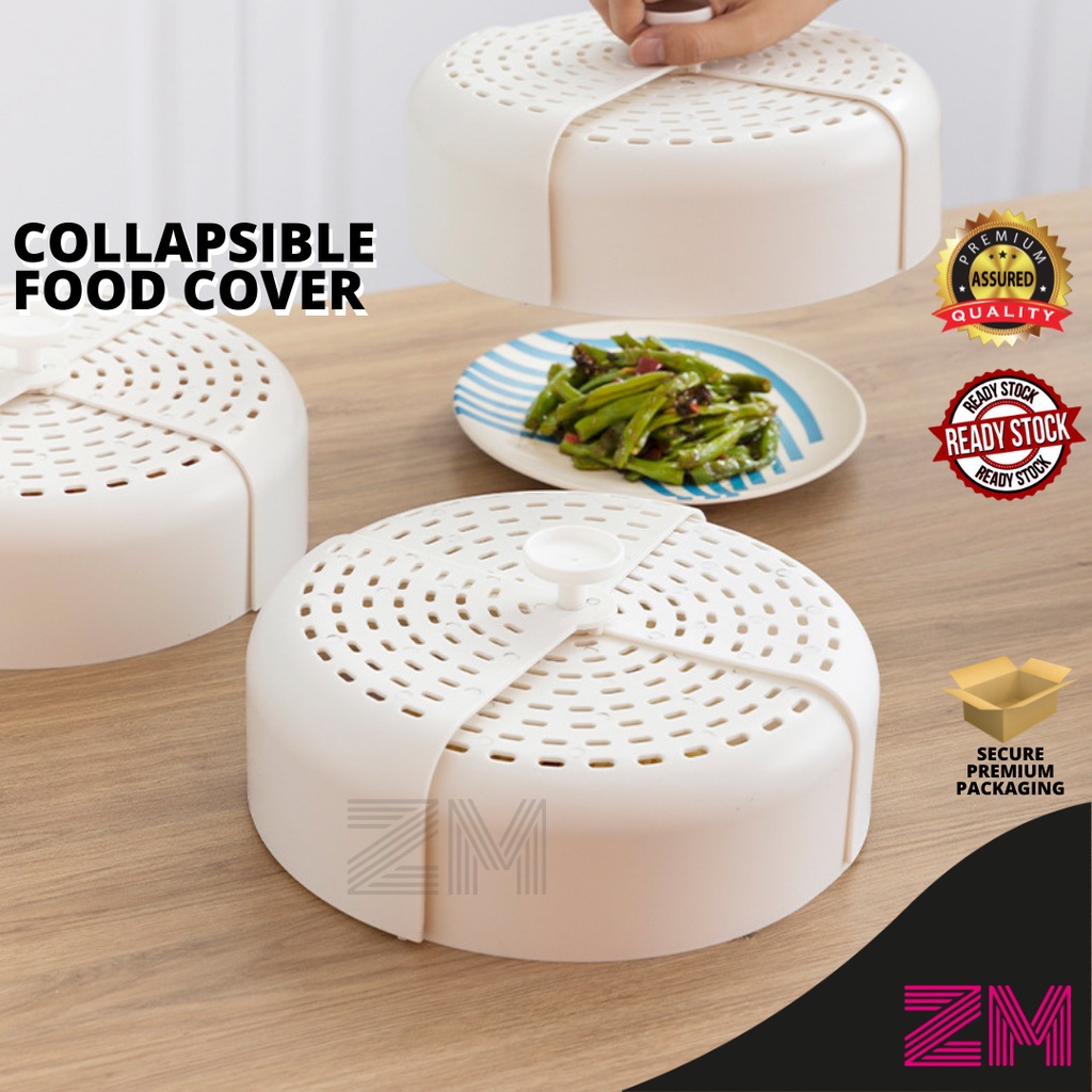 Collapsible Food Cover Penutup Sayur Kitchen Dining Dish Cover Foldable ...