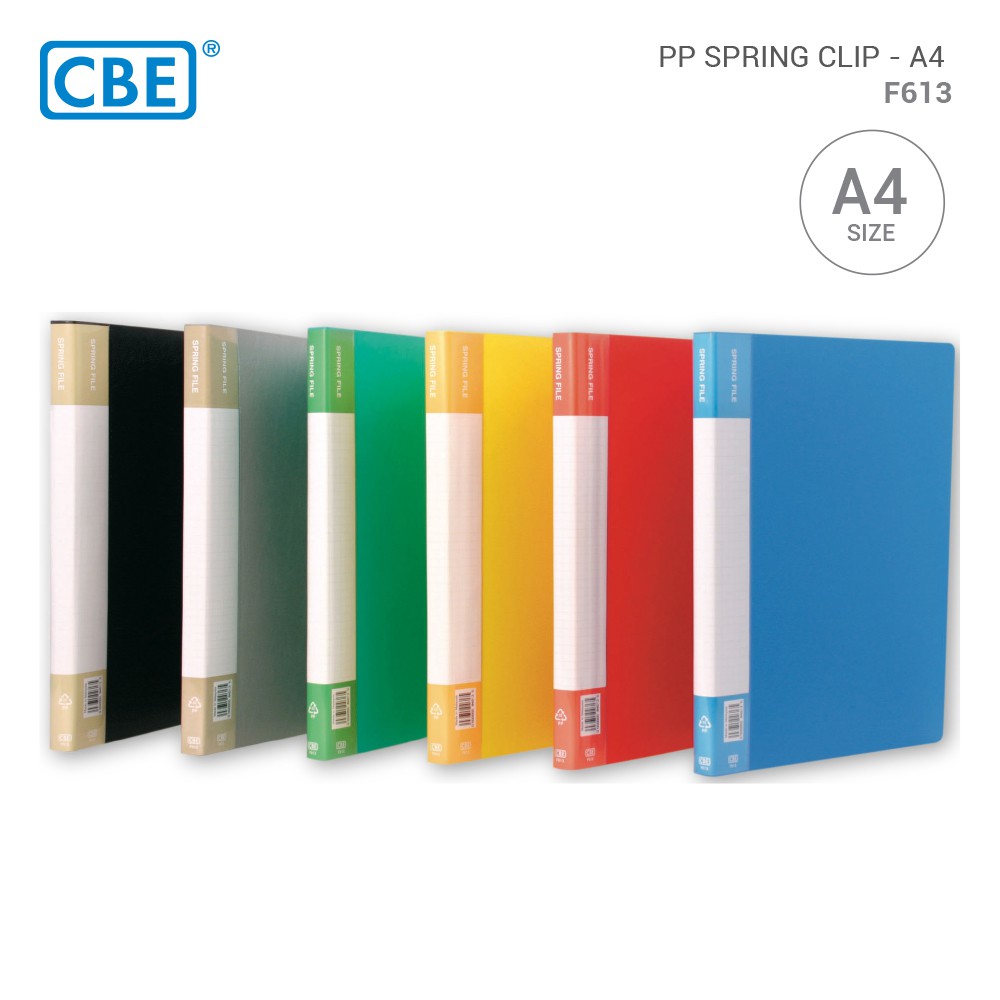 CBE F613 PP Spring Clip A4 | Random Colours | Shopee Malaysia
