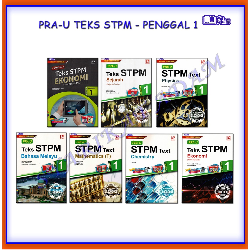 [ADM] BUKU RUJUKAN STPM 2022: PRA-U TEKS STPM - PENGGAL 1 | Shopee Malaysia