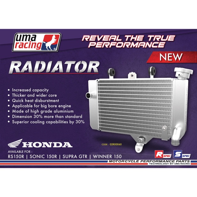 RS150 Y15 Uma Racing Radiator 350ML 🔥(New Arrival) | Shopee Malaysia