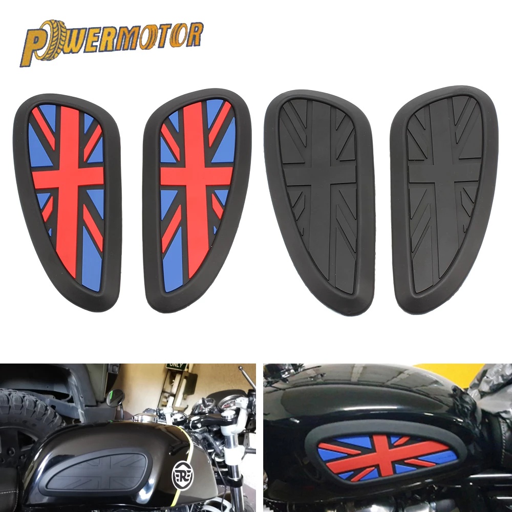 Motorcycle Cafe Racer Gas Fuel Tank Rubber Sticker Protector Sheath ...
