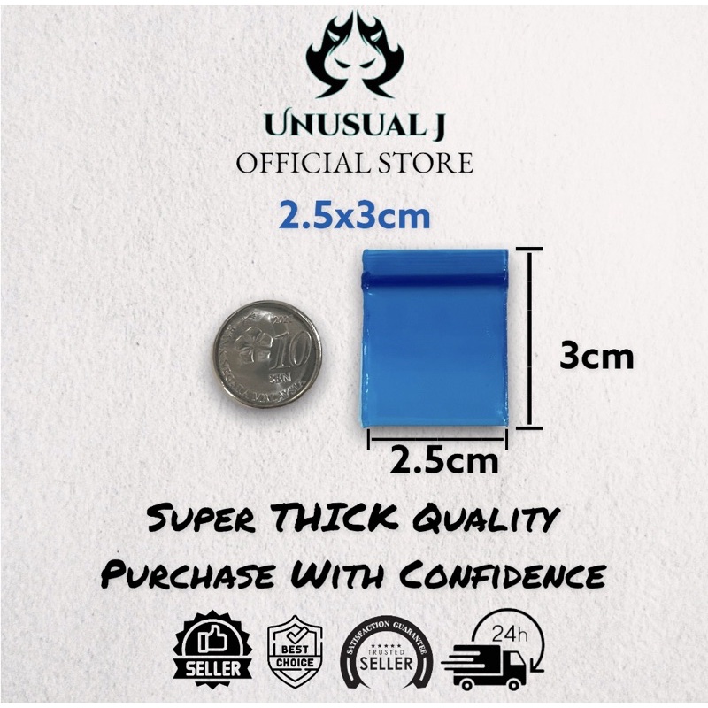 THICK QUALITY MINI SMALL SIZE PE Plastic Color ZipperBag/Color ...