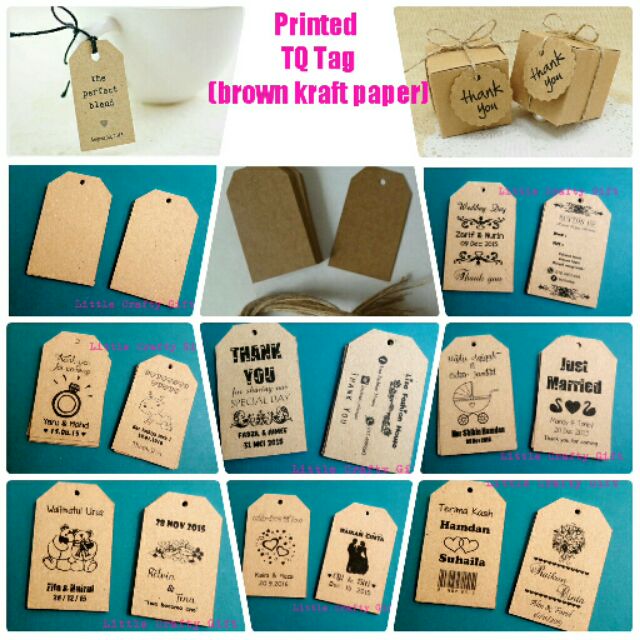 Printed tq tag kraft paper | Shopee Malaysia