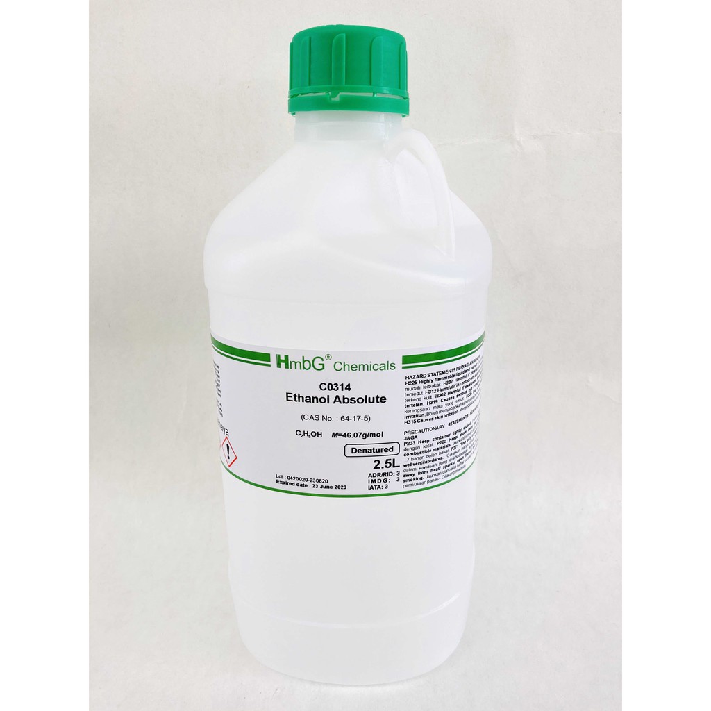 Alcohol / Ethanol 2.5L (DENATURED) HMBG | Shopee Malaysia
