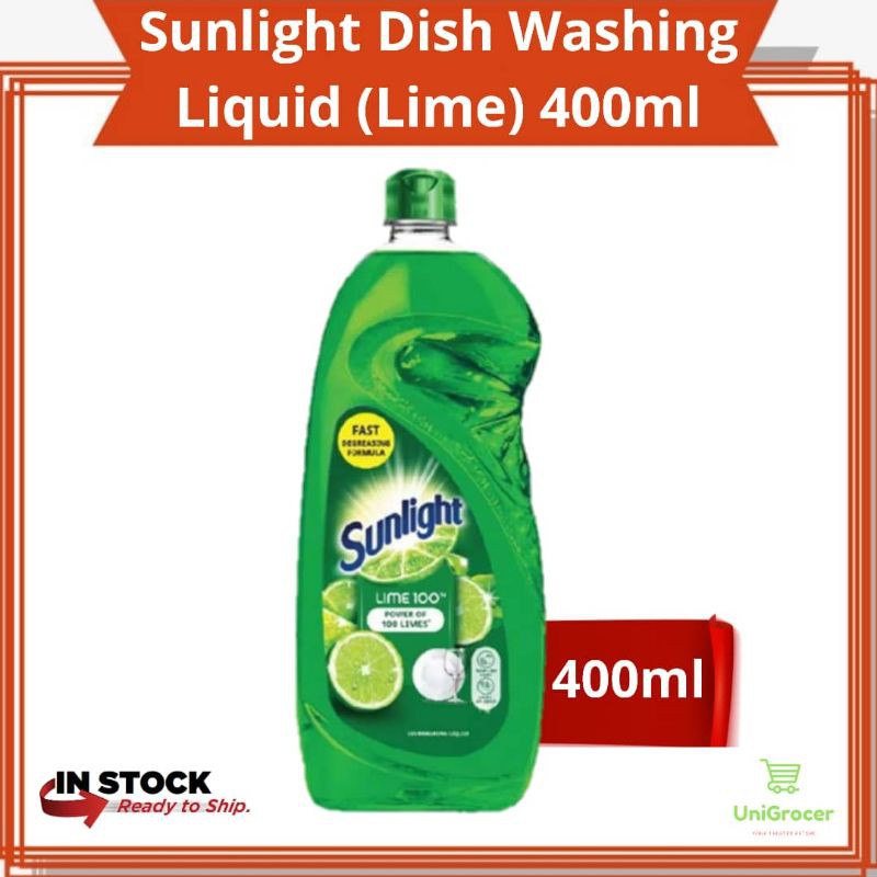 Sunlight Dish Washing Liquid Lime 400ml | Shopee Malaysia