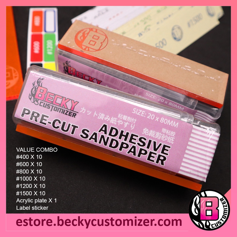 Becky Customizer Sandpaper (Adhesive pre-cut sandpaper) | Shopee Malaysia
