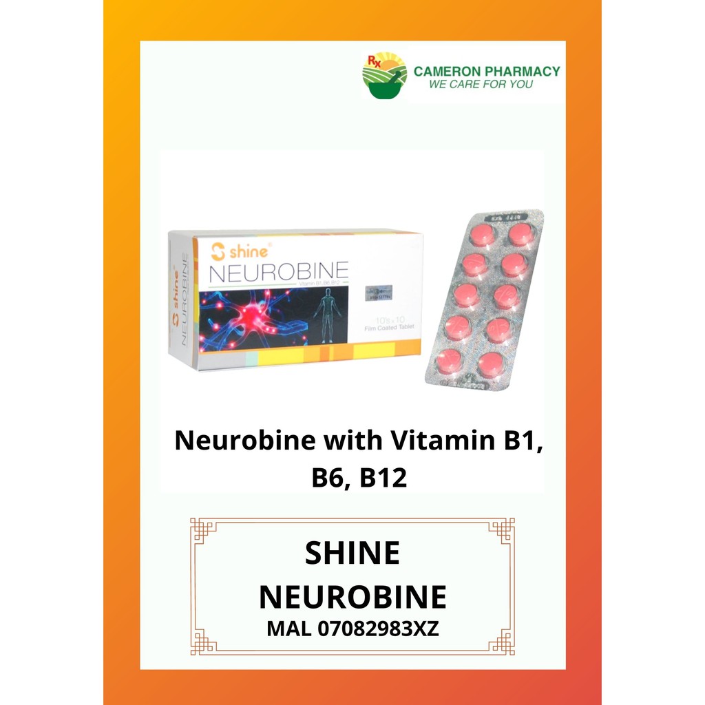 SHINE NEUROBINE (10'S x 10 FILM COATED TABLET) | Shopee Malaysia
