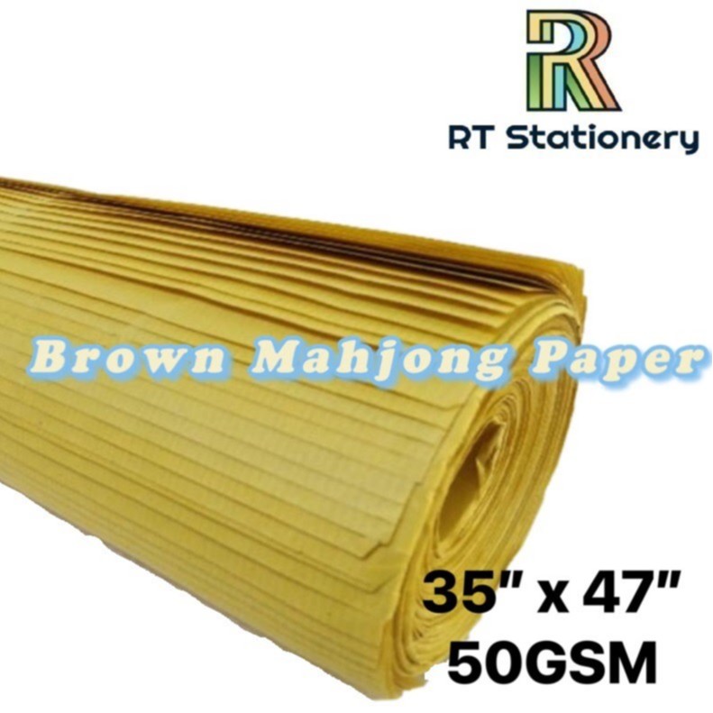 Kraft Paper / Brown Mahjong Paper 35" X 47" 打麻将纸 (10pcs/set) | Shopee ...
