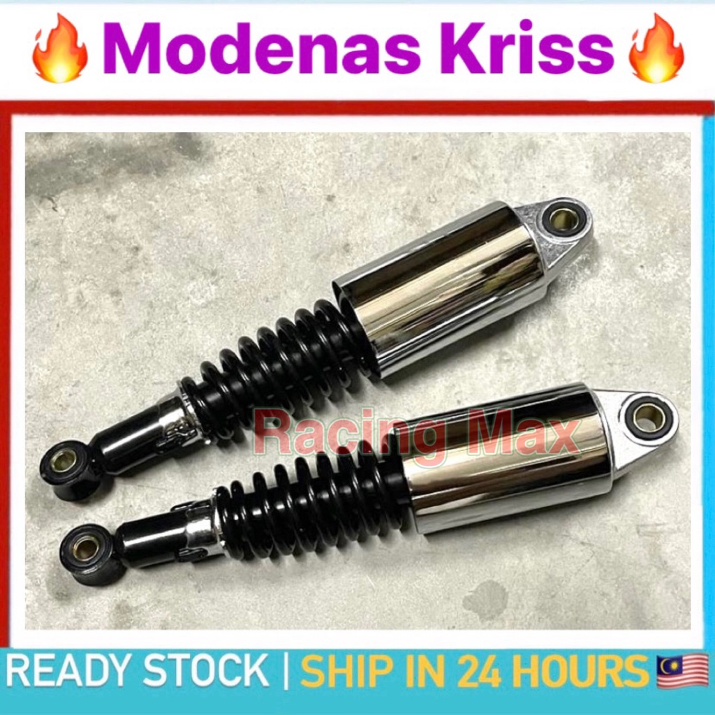 MODENAS KRISS 110 KRISS 1 KRISS 2 REAR ABSORBER SET STD (CHROME) ABSOBER KRISS1 KRISS110 KRISS2 ...