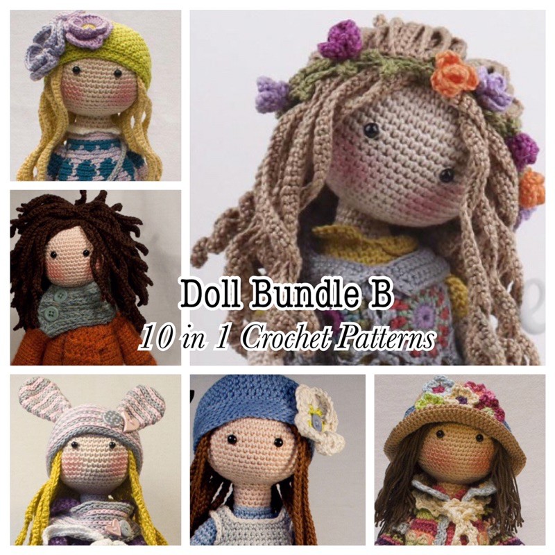 [PDF file]Amigurumi Crochet Tutorial {Bundle B 10 in 1 Doll } PDF File ...