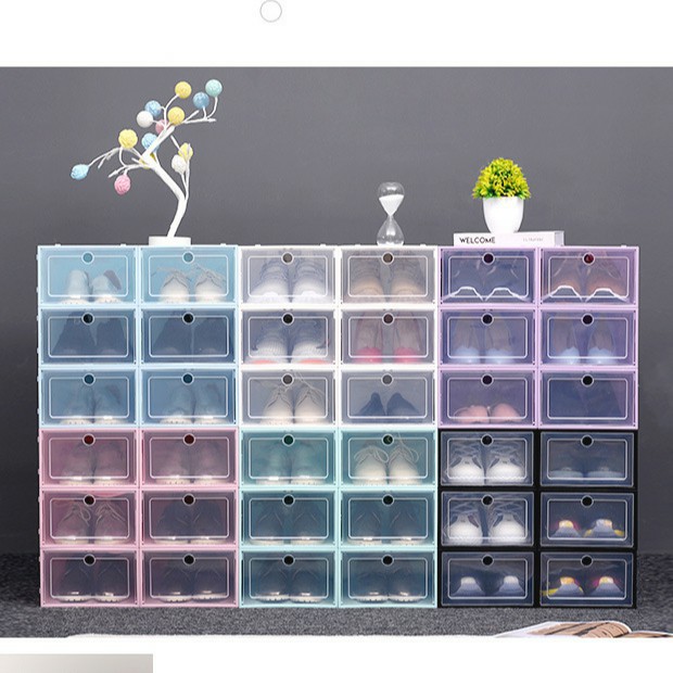 Shoe Storage Box - Large Size (33x23x14), NO NEED TO CLEAN YOUR SHOES ...