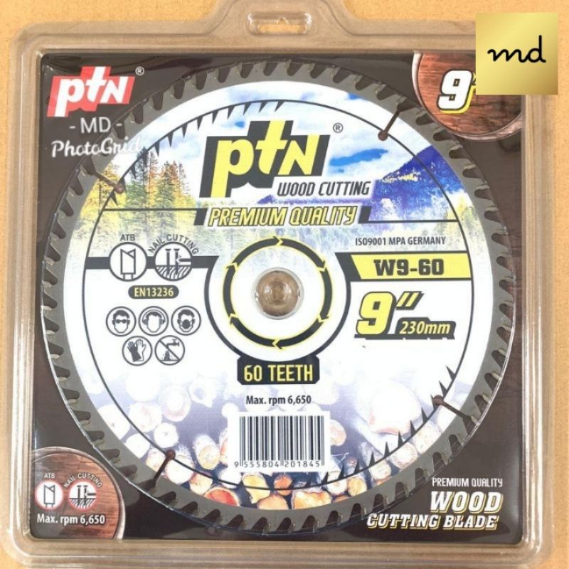 PTN 9" Wood Cutting Disc Wood and Nail Cutting Mata pisau yang boleh ...
