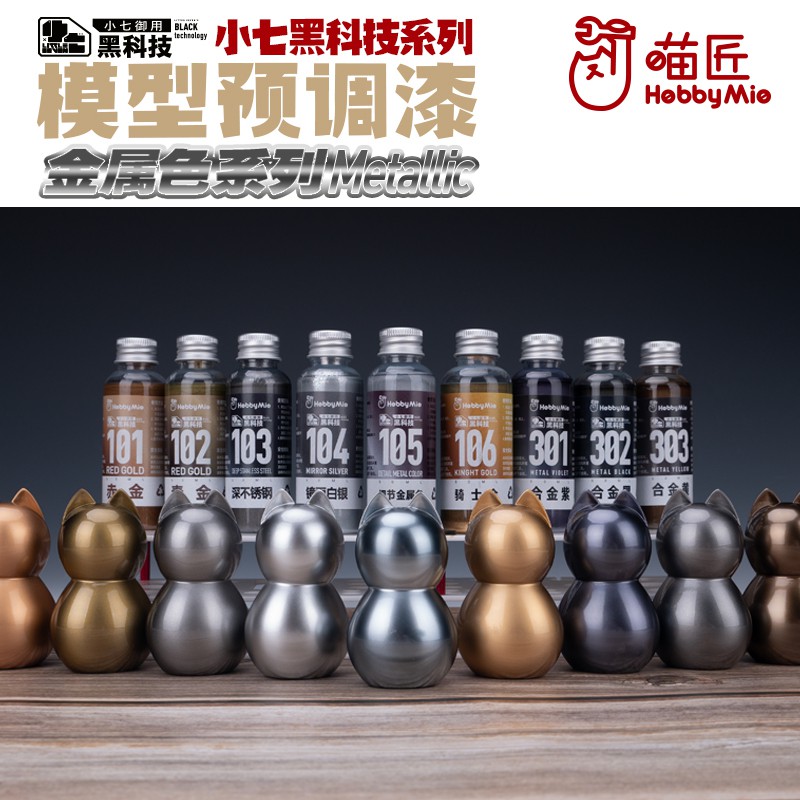 Hobby Mio Pre-Thinned 50ml Lacquer Paint / Metallic Series / Airbrush ...