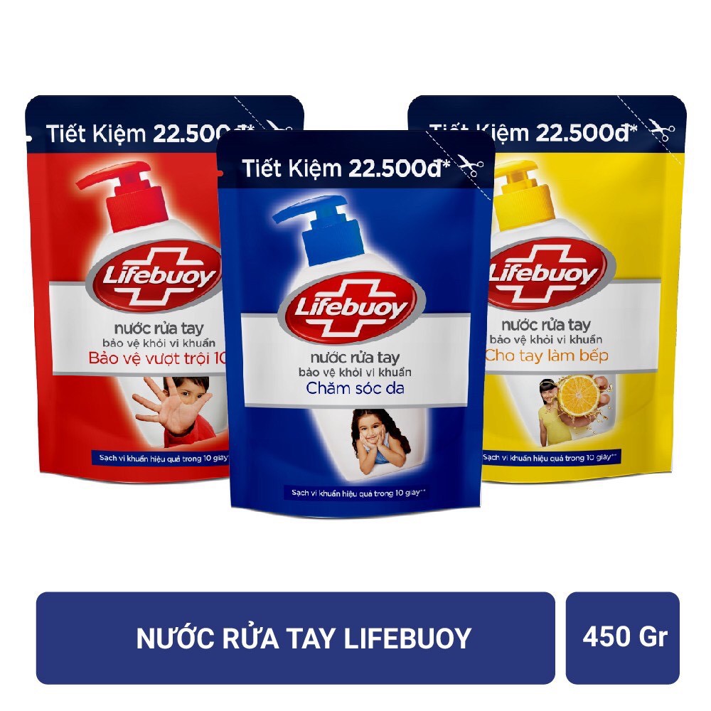 Lifebuoy Hand Sanitizer Protects Against Bacteria 450gr (Bag) | Shopee ...