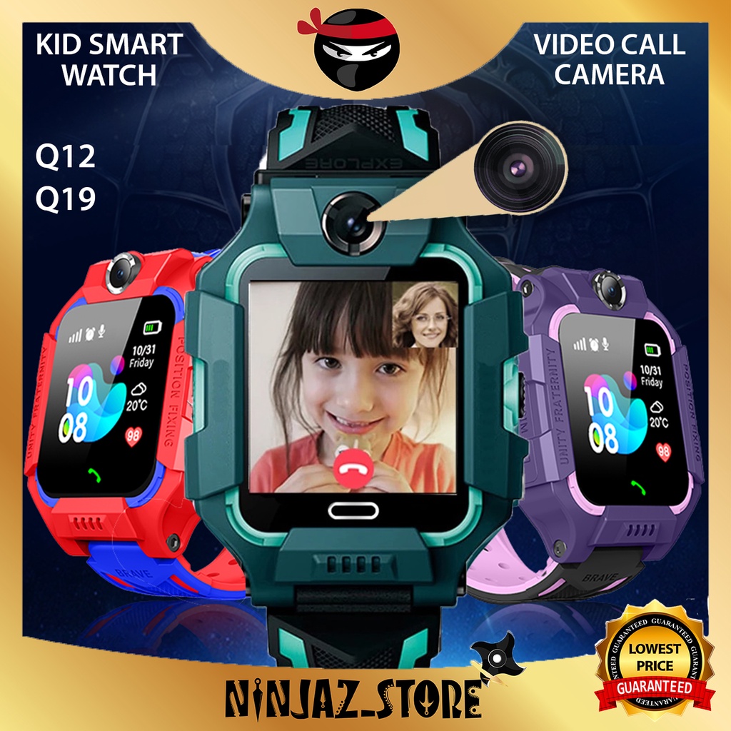 Q12 /Q19 Kids Smartwatch With Camera Jam Pintar Kanak-kanak Anti-Lost ...