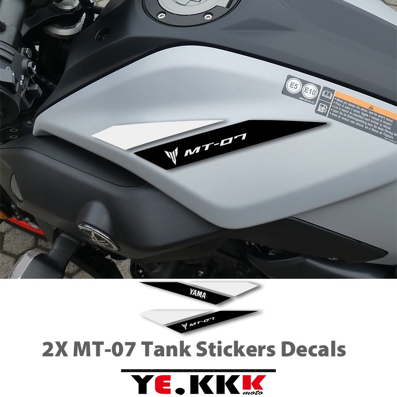 For YAMAHA MT07 MT-07 New Tank Stickers Decals MT LOGO Color Waterproof ...