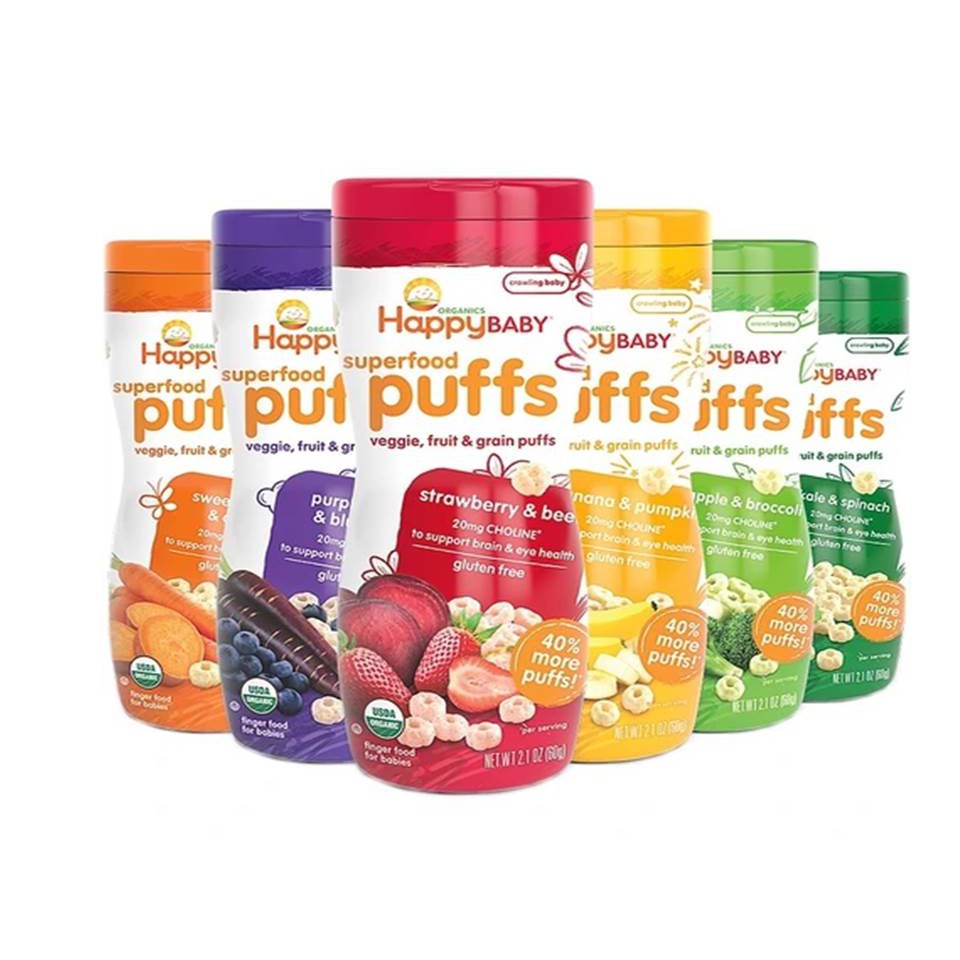 Happy Family Organics, Happy Puffs, Super Food, 60g, Happy Baby, Sprout ...