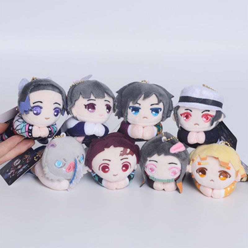 Anime Demon Slayer Plush Keychain Kimetsu No Yaiba Tanjirou Nezuko ...