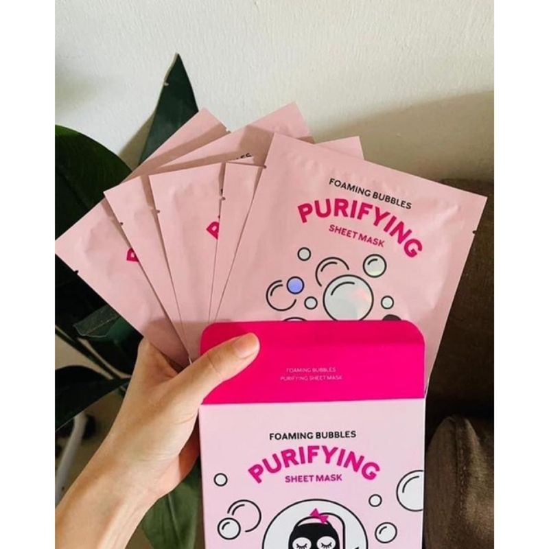 💞Foaming Bubbles Purifying Sheet Mask Ready Stok 💯 Original 💞 | Shopee ...