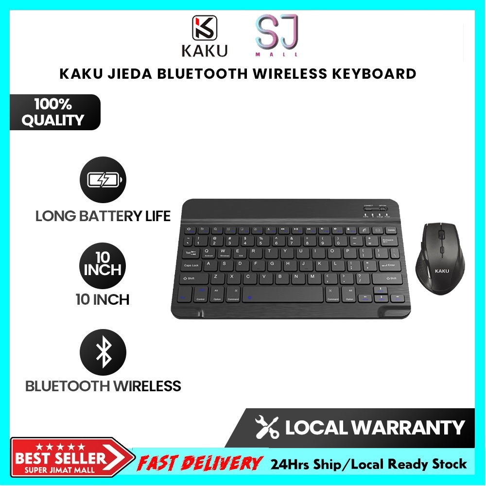 KAKU JIEDA 2.4Ghz Wireless Keyboard No Delay Bluetooth Keyboard ...