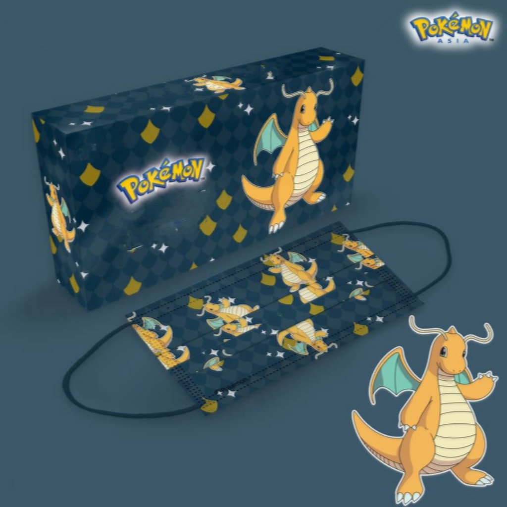 SENSEI Pokemon Mask Adult / Kid's 3 Ply Surgical Face Mask - 10pcs ...
