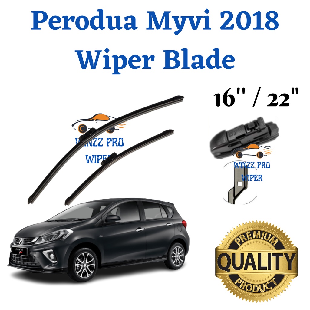 [PREMIUM] Perodua MYVI NEW 2018 - Present Grade AAA Wiper Blade (Front ...