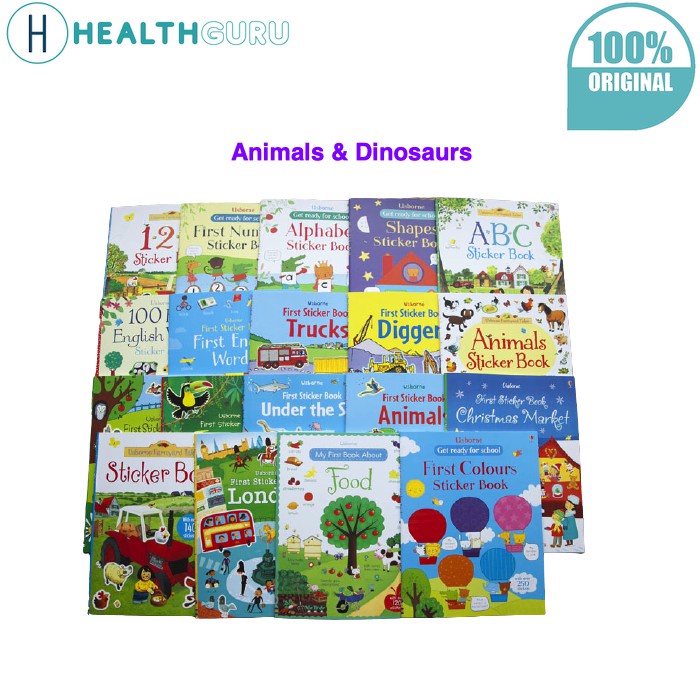 Usborne First Sticker Book Children Book Kids Book Storybook Preschool ...