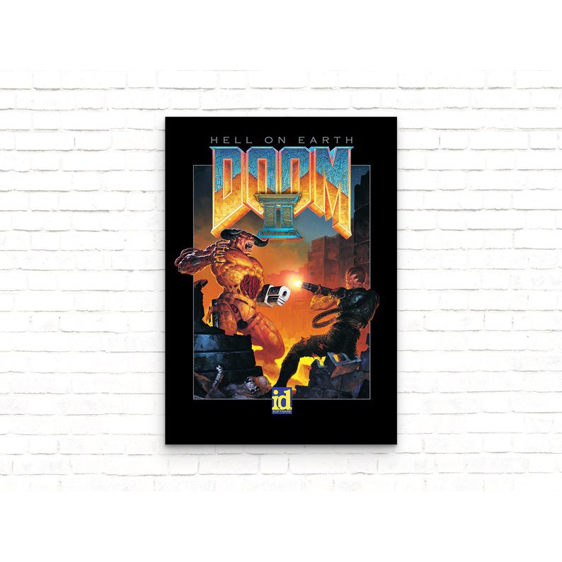 💥READY STOCK💥Doom II Hell On Earth Video Game Movie Poster Film Iconic ...