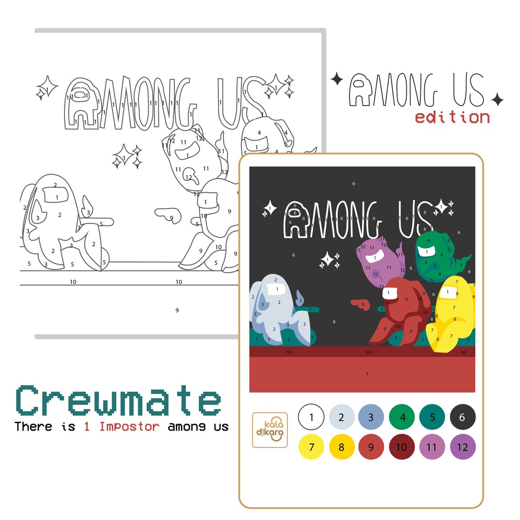 Among Us Paint By Number Kaladikara | Special Edition | Shopee Malaysia