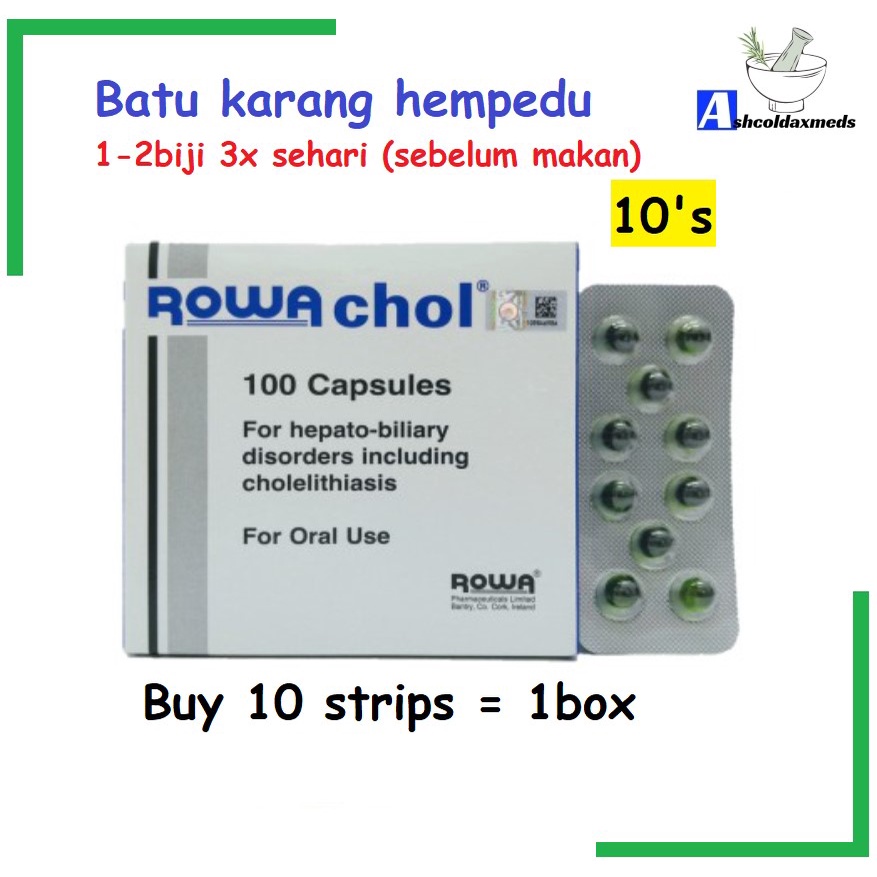 Rowachol 10's (Karang Hempedu/Bile stones) EXP01/2029 | Shopee Malaysia