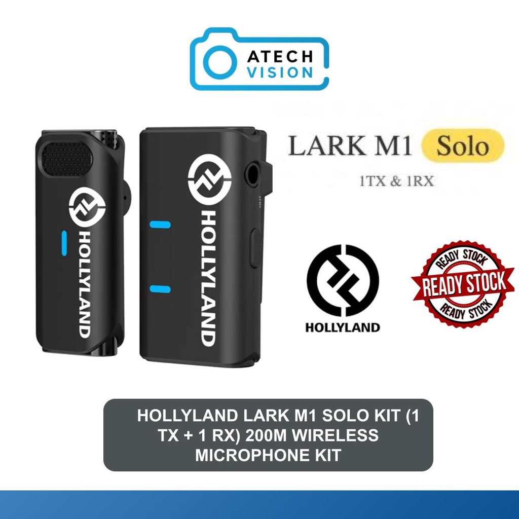 Hollyland Lark M1 Duo Kit (2 TX + 1 RX + Charging Case) / Solo Kit (1TX ...