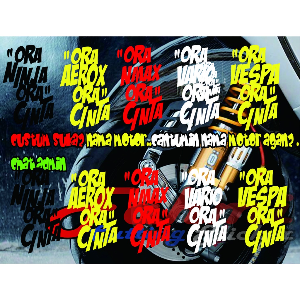 Ora love costume stickers for fenders, for all types of motorbikes ...
