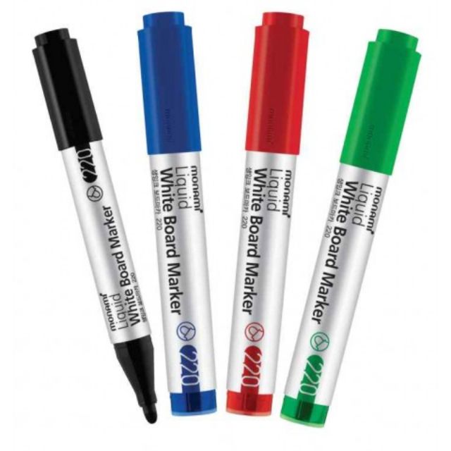 Monami Pen Marker Untuk Papan putih Tulis 220 / Monami Whiteboard ...
