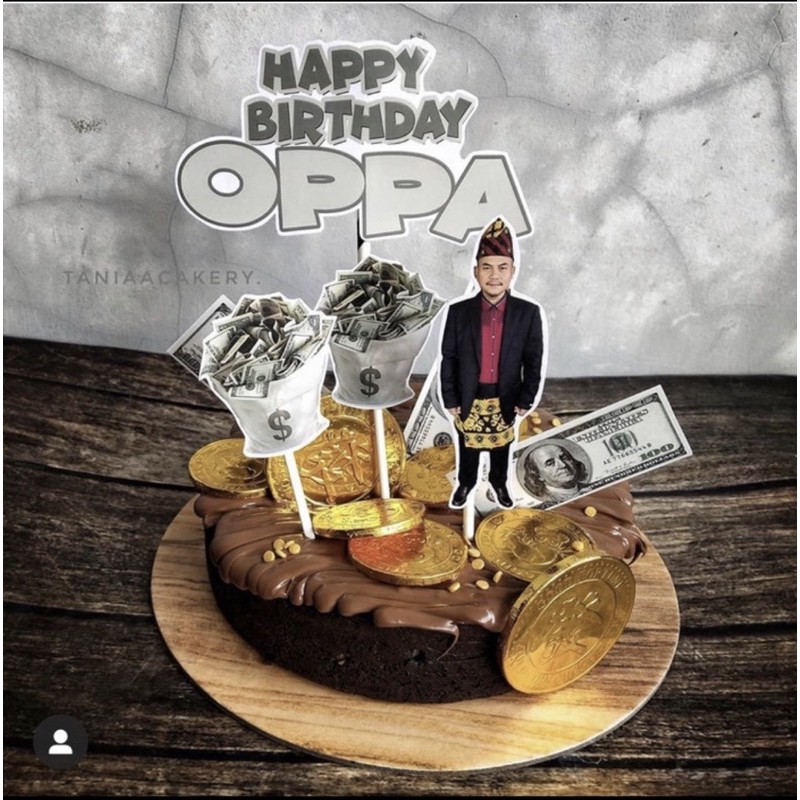 DollarPapi / Oppa / Papi / Birthday Cake Topper / Birthday Cake ...