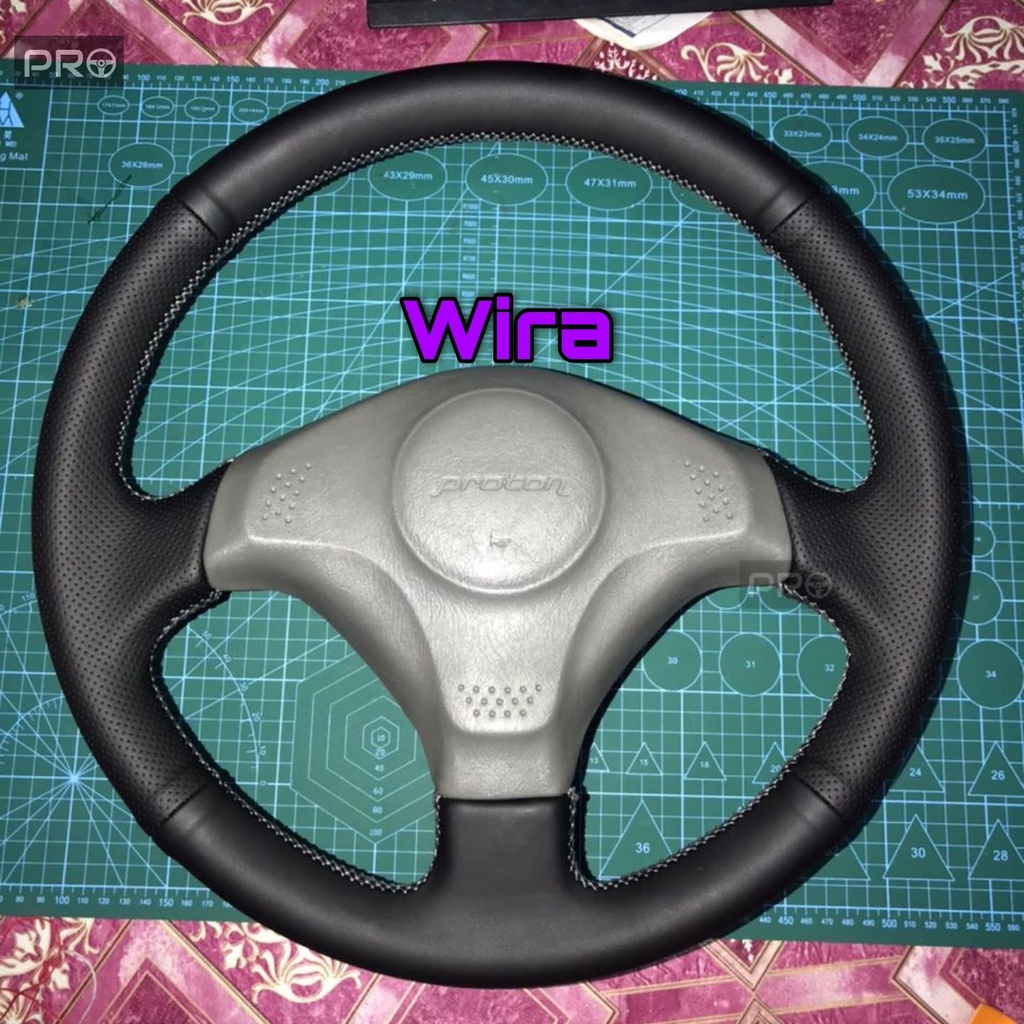 COVER SAHAJA Proton Saga Wira Iswara lmst SE Steering Cover DIY Stitch ...