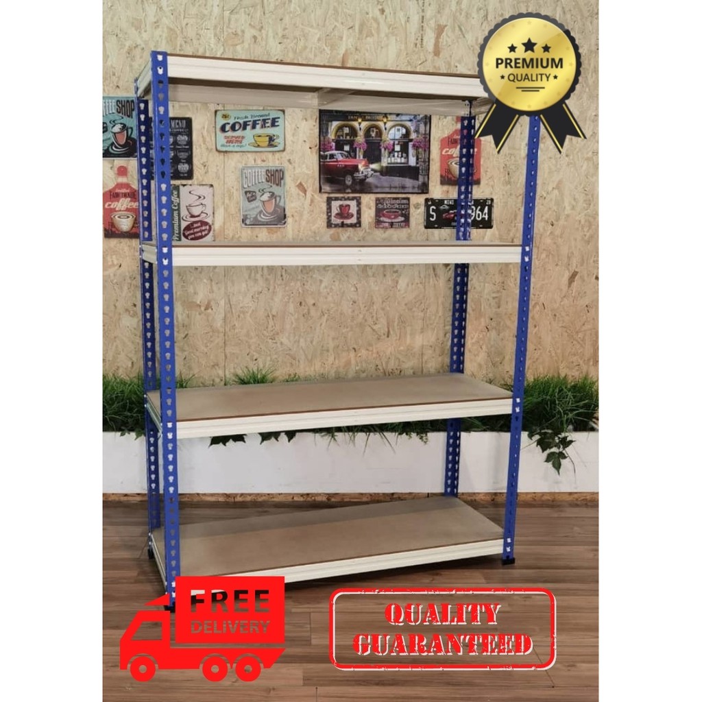 { FREE SHIPPING } Boltless Rack / Rak Besi / Home Storage WARNA BIRU ...