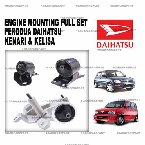 PERODUA DAIHATSU GENUINE KENARI & KELISA ENGINE MOUNTING FULL SET ...