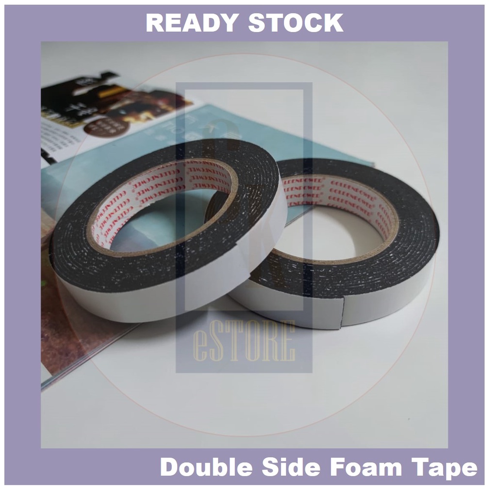 Double Sided Eva Foam Tape Black 19mm Double Sided Tape Double Side ...