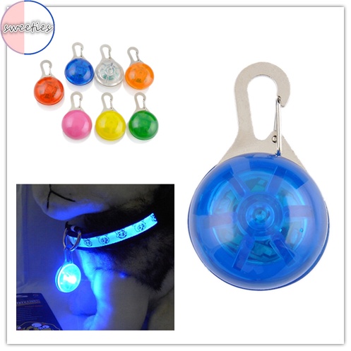 DIY pet dog cat luminous tag Collar pnedant with Led lights pet anti ...