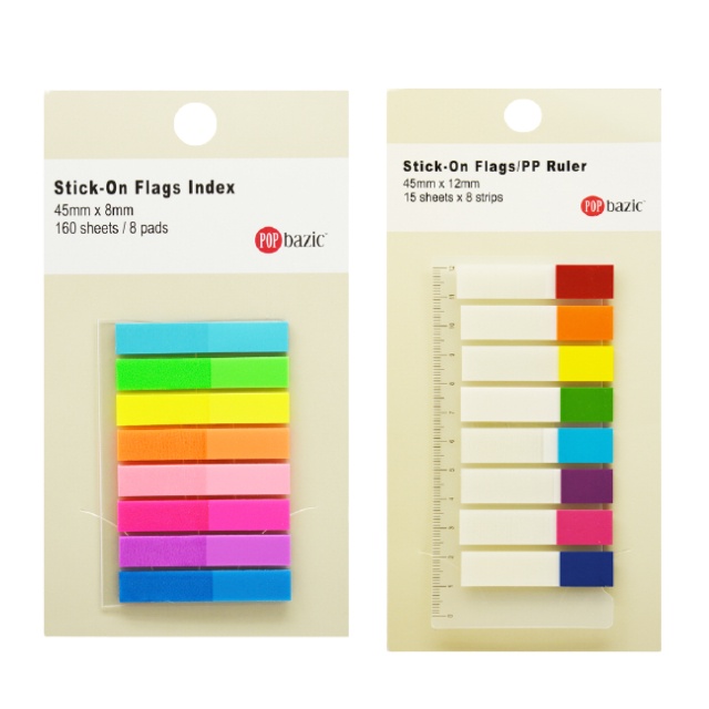 POP BAZIC Pet Index (45 x 8mm/45 x 12mm x 120 Sheets/160 Sheets ...