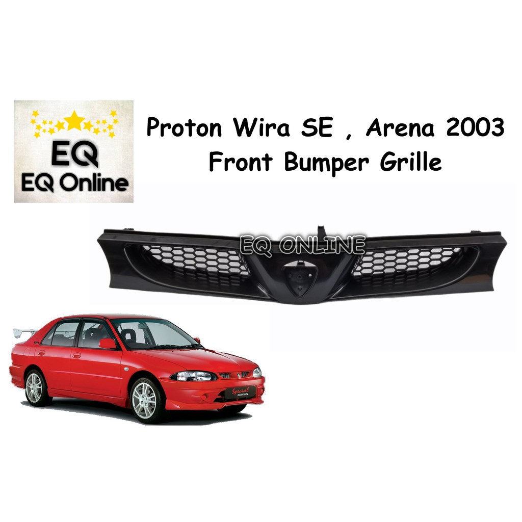 Proton Wira SE 2003 (Kerete Kebal) Front Bumper Grille Grill Sarong ...