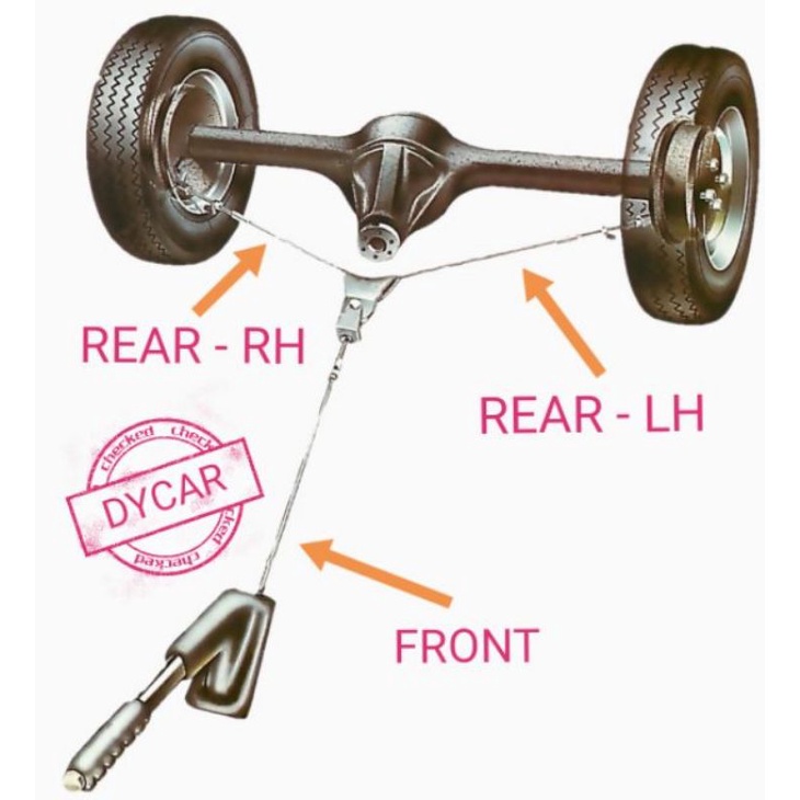 PROTON SATRIA NEO REAR ORIGINAL TSK PARKING HAND BRAKE CABLE (DISC TYPE ...