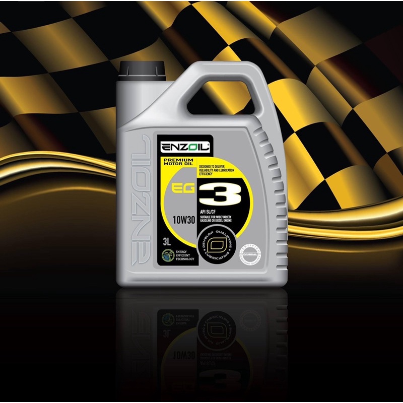 Enzoil EG3 10W30 API SL/CF engine oil (3 liter & 4 liter) | Shopee Malaysia