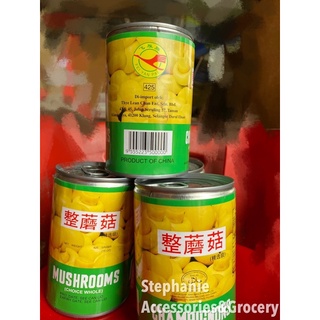 Whole Mushrooms Brand FEIYAN 飞雁牌 整蘑菇 FEIYAN Cendawan Tin HALAL 425g ...