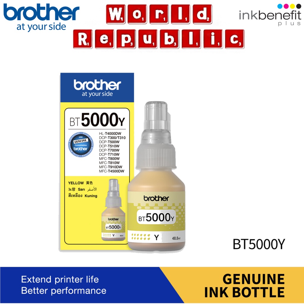 Brother Original BTD60BK Black BT5000C Cyan BT5000M Magenta BT5000Y ...