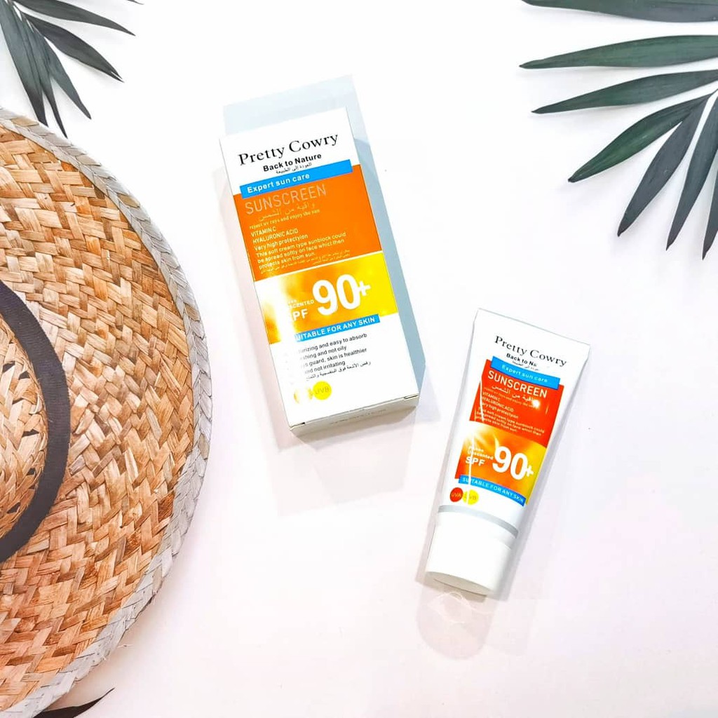 PRETTY COWRY Back To Nature Expert Sun Care Vitamin C Face Sunscreen ...