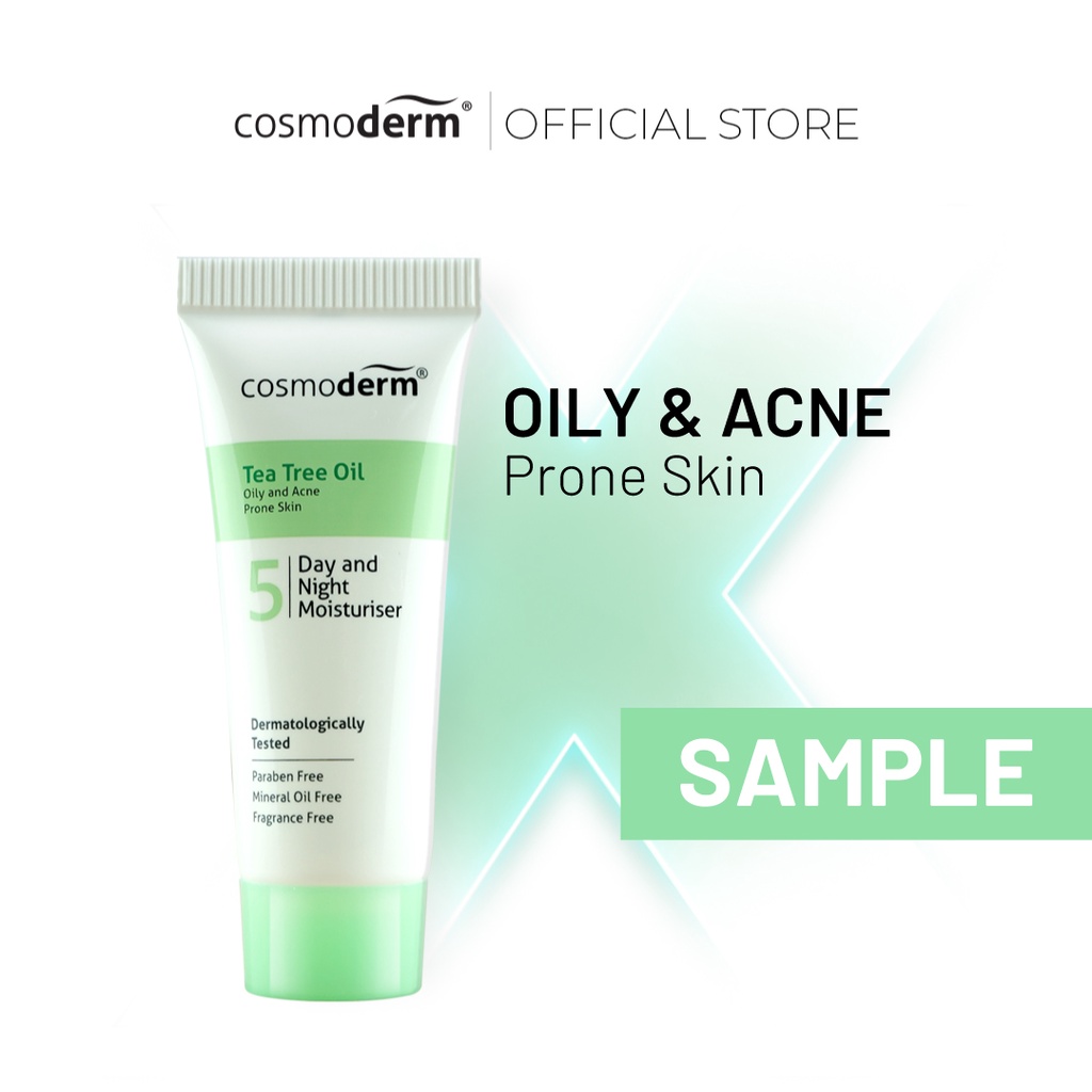 (GWP Sample) Cosmoderm Tea Tree Oil Day & Night Moisturiser SPF 15 PA++ ...