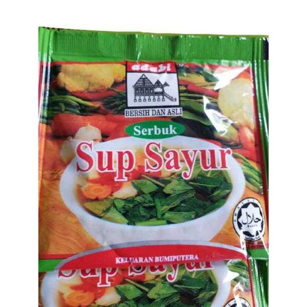 Serbuk Sup Sayur Adabi 16 pek (1papan) | Shopee Malaysia
