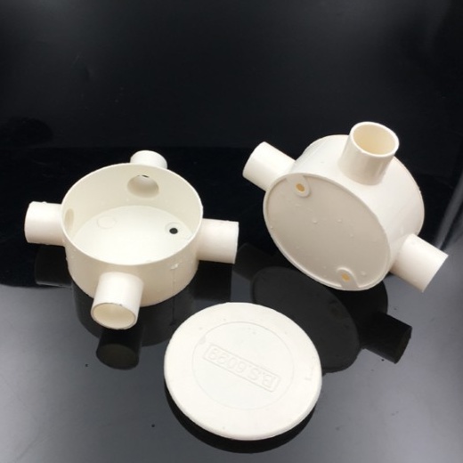 MKR 3/4" 20mm PVC Conduit Fitting 3/4 Way Box/ T-Box With Cover Cross ...