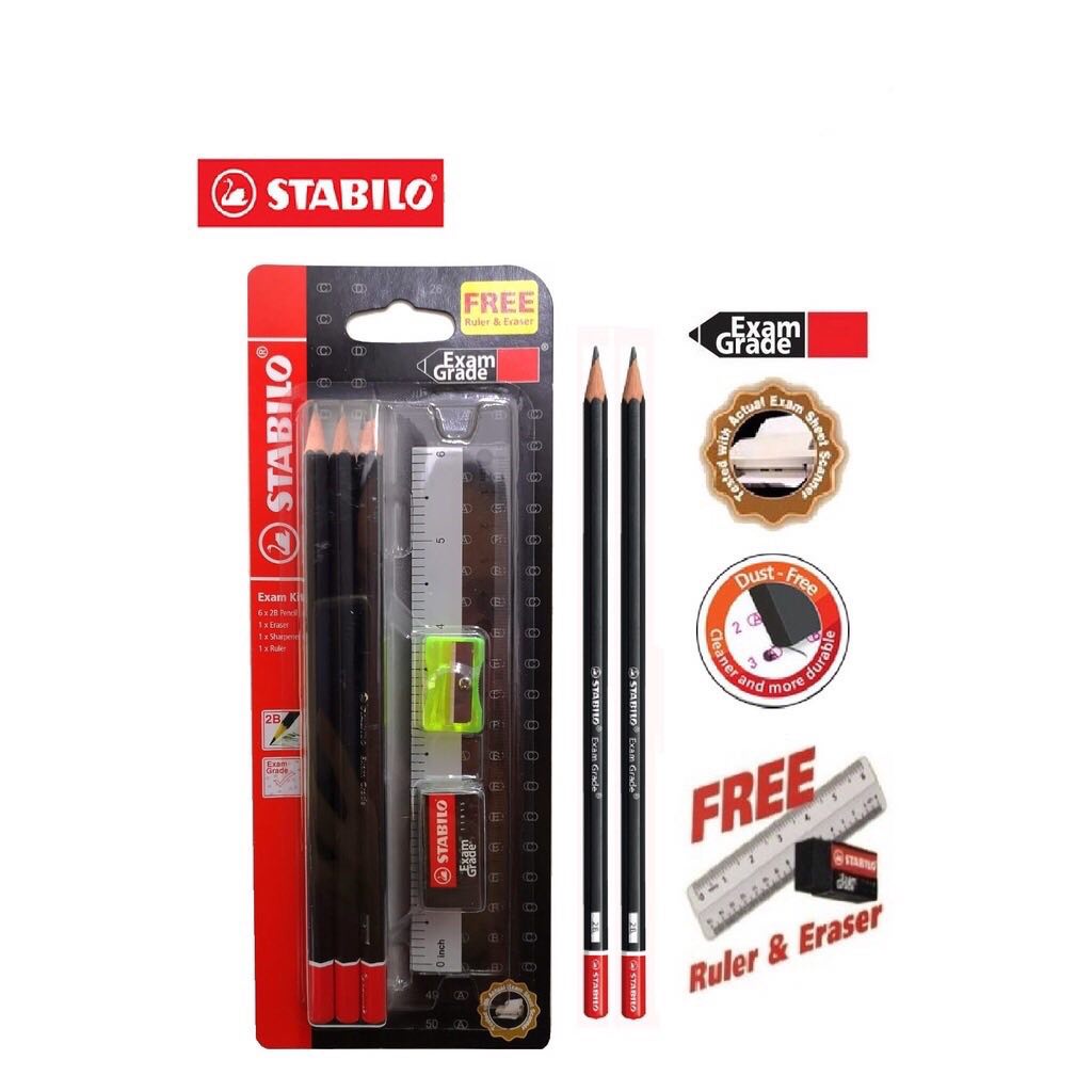 (ORI) Stabilo Micro 288 Exam Grade 2B Pencil | Shopee Malaysia
